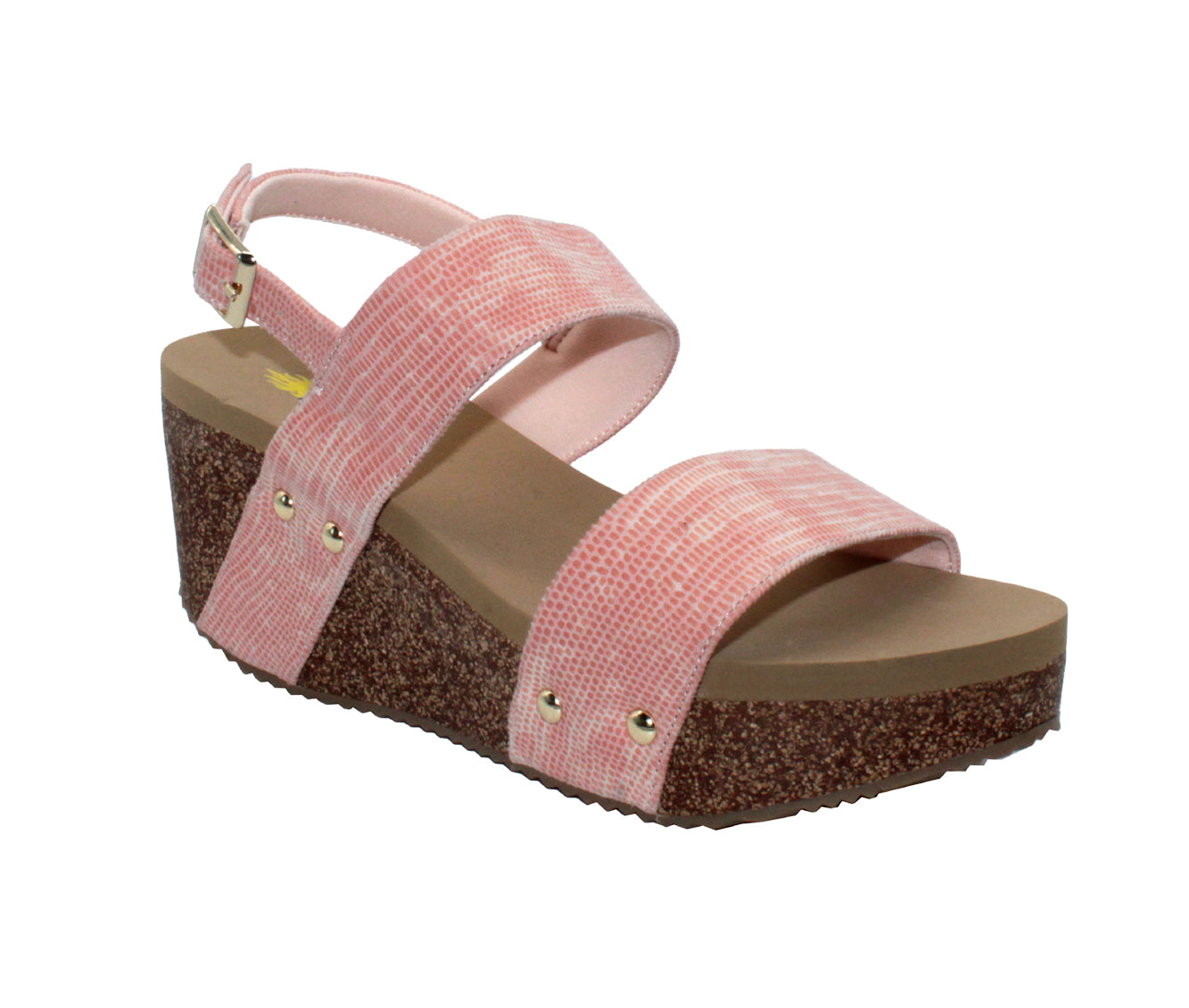 SUMMERLOVE EMBOSSED WEDGE SANDALS FOR WOMEN - VOLATILE – Volatile USA
